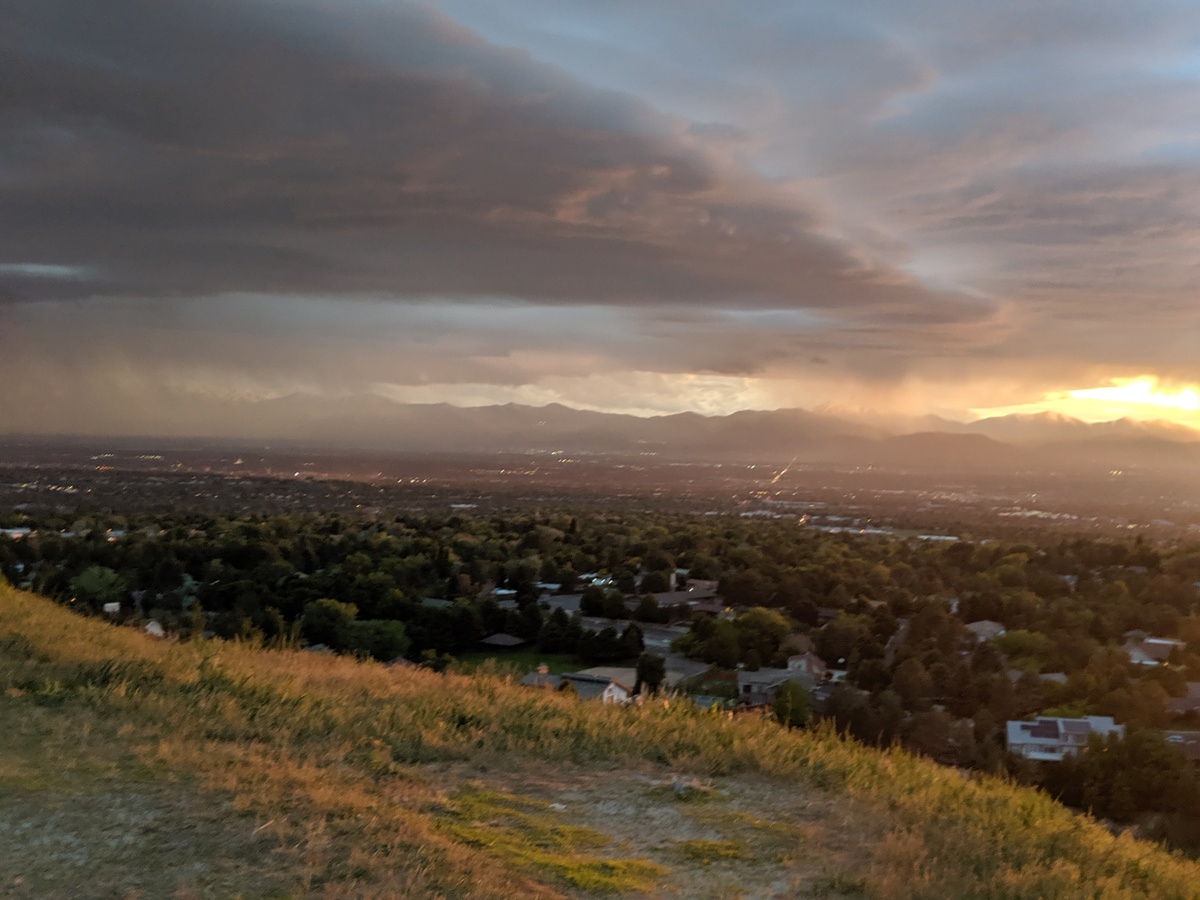 View from Ferguson canyon tonight