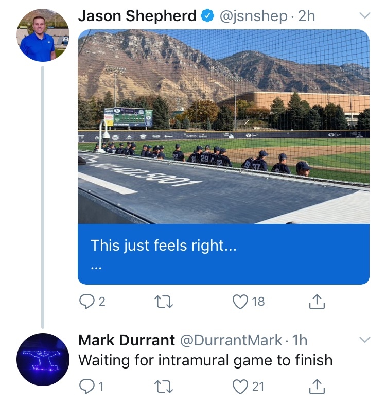 Funny tweet by Mark Durant