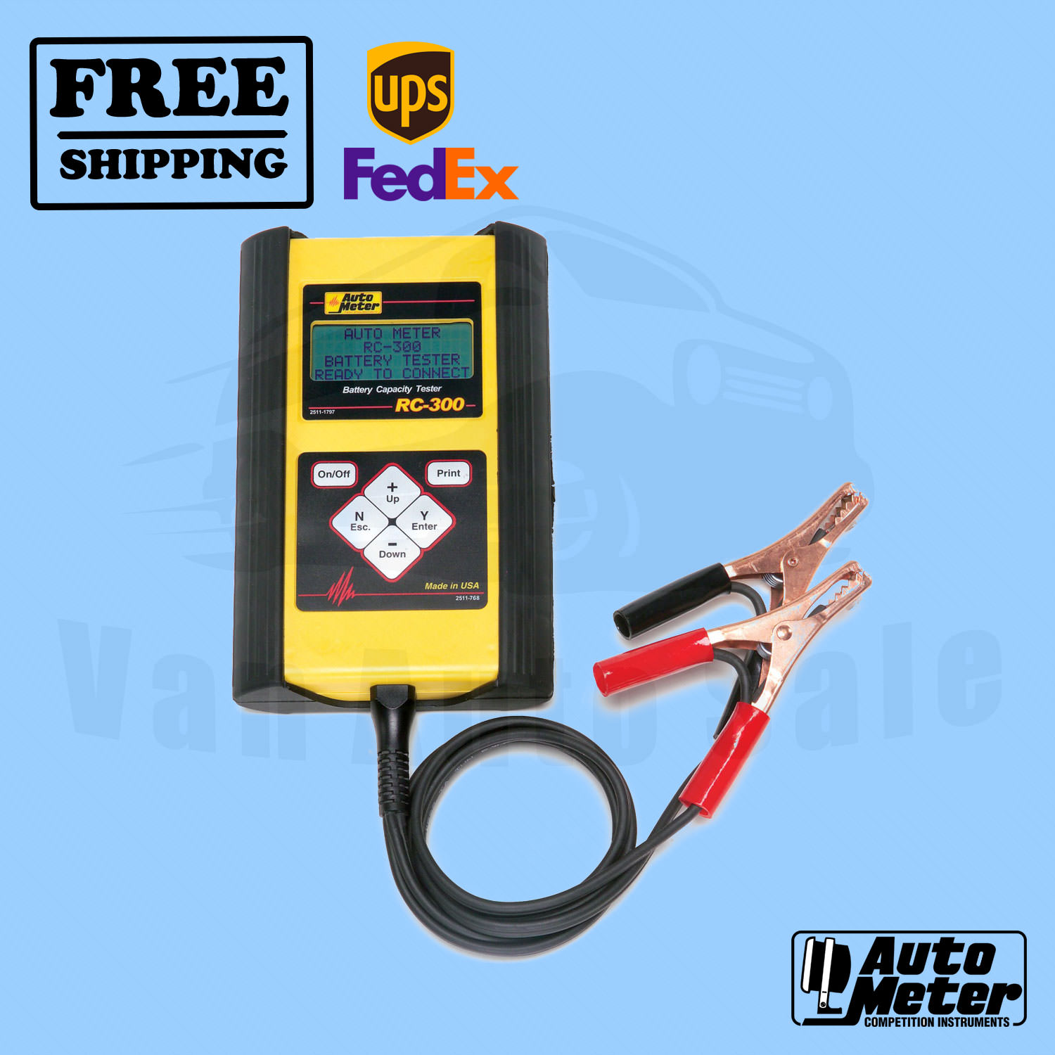 AutoMeter UTRC-300 Handheld Battery Tester for 6V/12V SLA Gel AGM ...