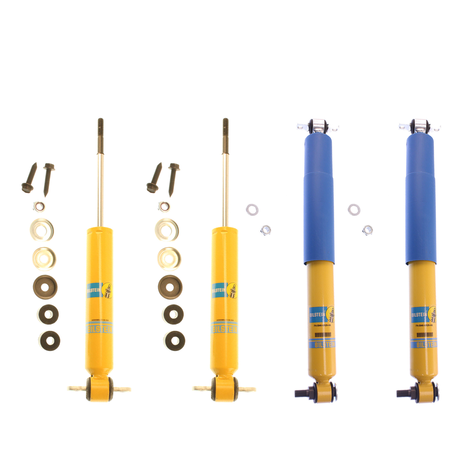 BILSTEIN Kit 4 Rear & Front B6 HD Shocks for 1968-1972 Pontiac GTO 2wd ...