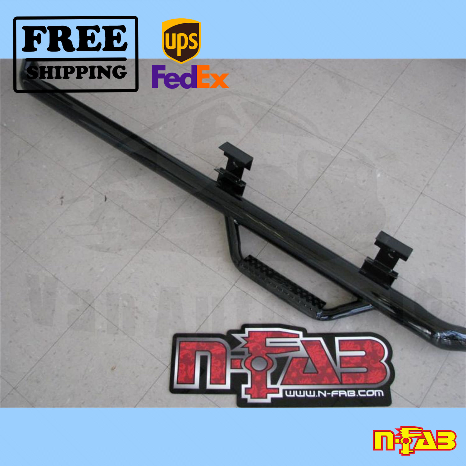 N-Fab C0753RC-TX Nerf Step Bar Cab Length for sale online | eBay