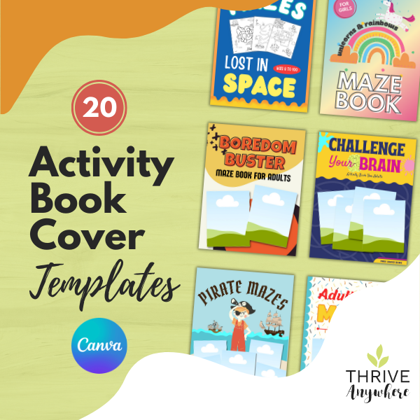 Activity Book Covers for Canva Vol. 1