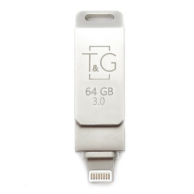 USB Flash пам'ять 64GB T&G 008 USB + Lightning (TG008IOS-64G3) - Технопростір. Купити USB Flash ...