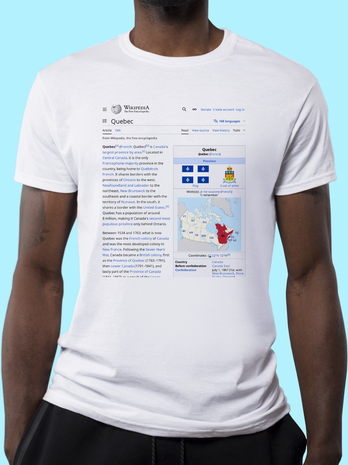 Quebec Wikipedia T-Shirt